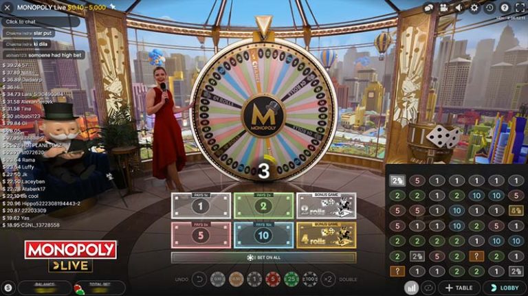 Monopoly Live Casino » Play the board game online now!